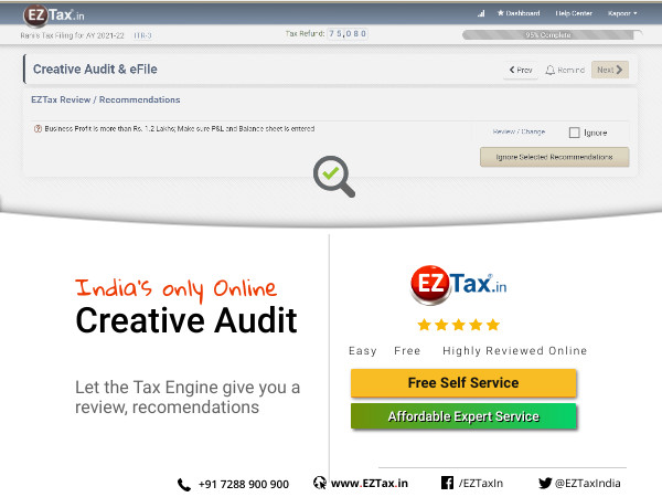 Creative Audit to reduce IT notices | EZTax®
