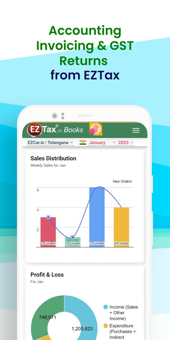 GST App : Accounting, Invoicing, Returns Mobile Software