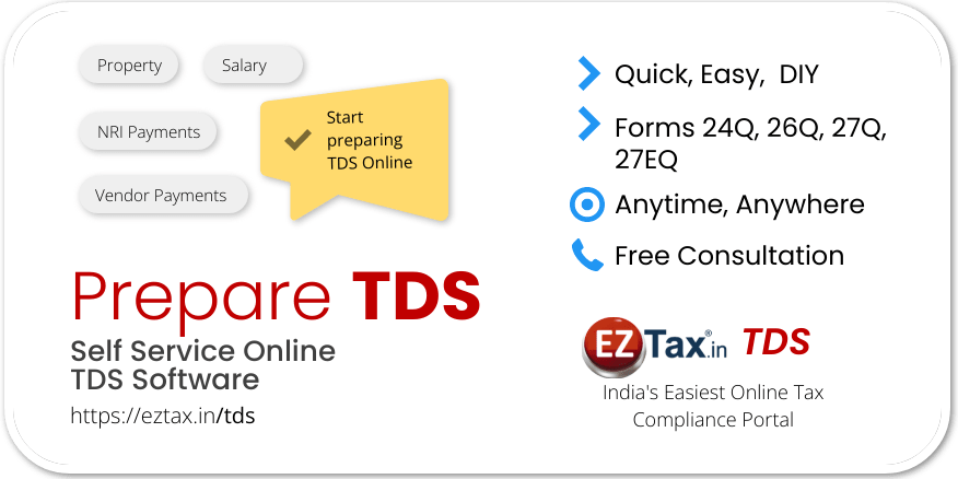 Self Service TDS Return Preparation & Filing | EZTax®